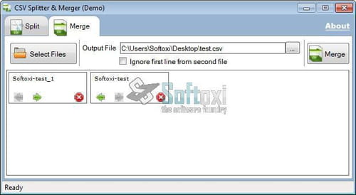 Baixar a última versão do CSV Splitter & Merger grátis em Português no CCM - CCM