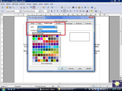 Plano de fundo de página no Open Office Writter - CCM