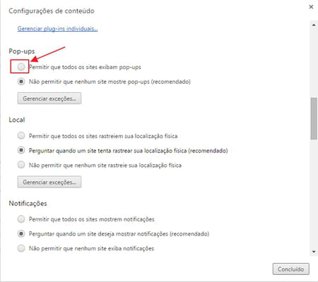 Como desativar o bloqueador de pop-ups no seu navegador web - CCM